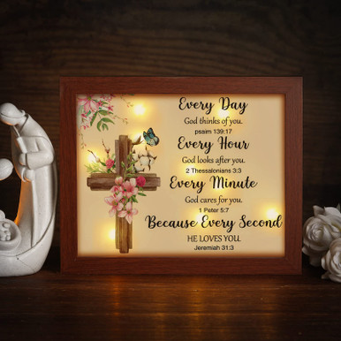 Religious Gift Shadow Boxes with LED Light, Christian Gifts for Women ...