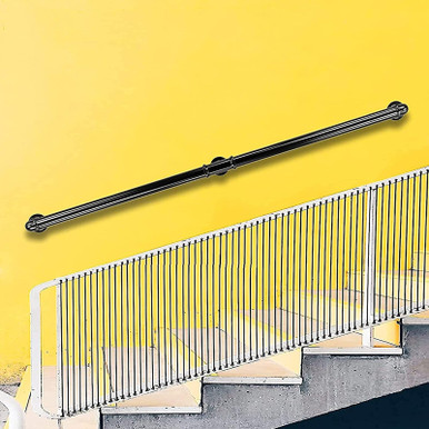 CXSMKP 1ft-20ft Stair Handrail, Professional Black Pipe Handrails ...