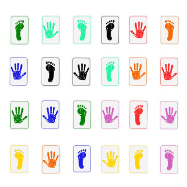 Colored Stickers and Long Game Jump Long Feet Stickers Can Jump Hands ...