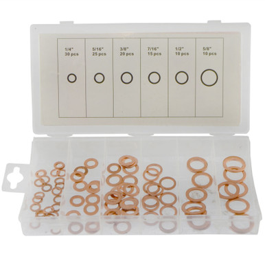 Solid Copper Washers Sump Plug Engine Washer Set Imperial 1/4" - 5/8 ...