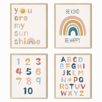 LIYAOLI You Are My Sunshine Wall Decor Boho Rainbow Nursery Decor Kids ...