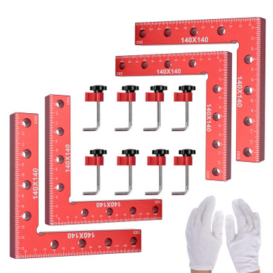 Mightree Clamps for Woodworking with Square 4 Pack 90 Degree Clamp, 5.5 ...