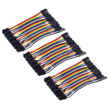 MOOKEENONE 120* Breadboard Jumper Wires Male to Female Ribbon Cables ...
