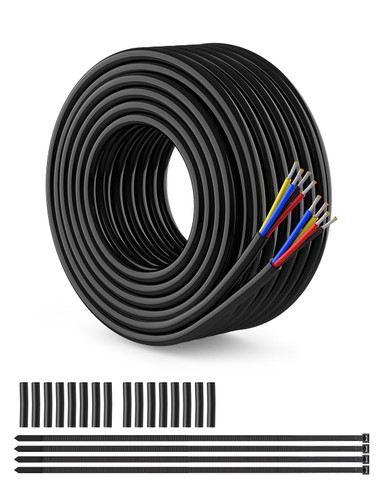 NAOEVO 18 Gauge Wire 4 Conductor Wire, 18 AWG Wire 4 Core Electrical ...