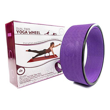 Stretching Yoga Wheel - Supports Warm Ups, Poses, Backbends - Extra ...