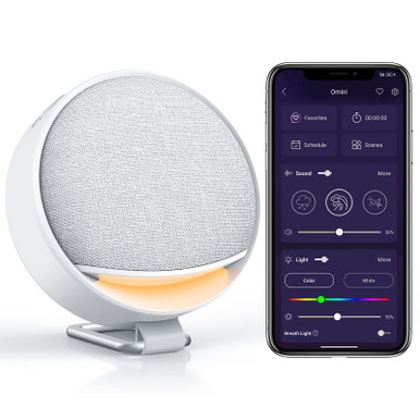 Portable White Noise Smart Sound Machines with Light 300 Non Looping ...
