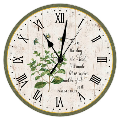 French Country Daisy Flower Wooden Wall Clock Christian Wall Clock This ...