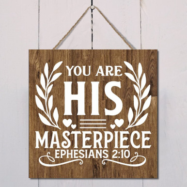 Bible Verses You are His Masterpiece Ephesians 2:10 Wood Plaque Bible ...