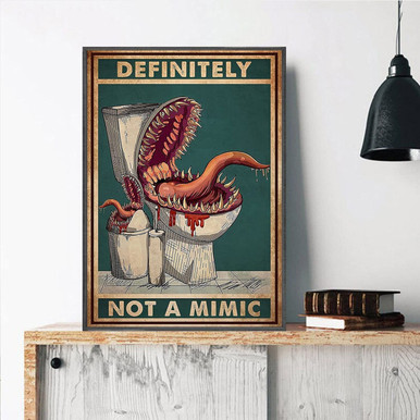 HOUVSSEN Definitely Not A Mimic Poster DND Posters Dungeon RPG Tabletop ...