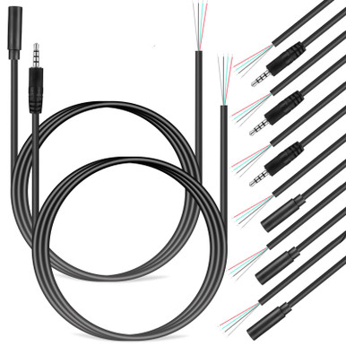 Hemobllo Replacement 3.5mm Male Plug to Bare Wire Open End - 8 Pcs 4 ...