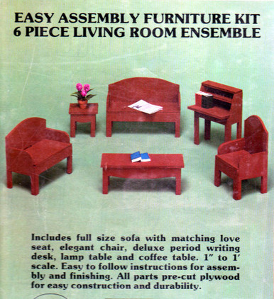 Easy Assembly Furniture Kit 6 Piece Living Room Ensemble ...