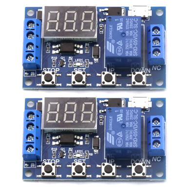 CenryKay DC 6V-30V Timer Relay Module Trigger Cycle Delay Timer Switch Turn On/Off Relay Module ...