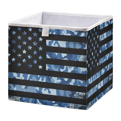 American Flag Navy Camouflage Cube Storage Bin Fabric Storage Cubes ...