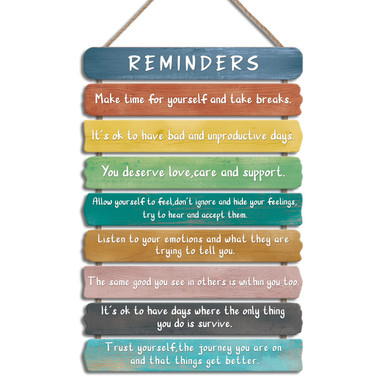 HLNIUC Mental Health Wall Decor & Poster, Daily Positive Affirmations ...