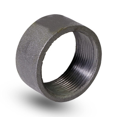 Supply Giant NCID0300 1" Black Merchant Steel Half Coupling with Female ...