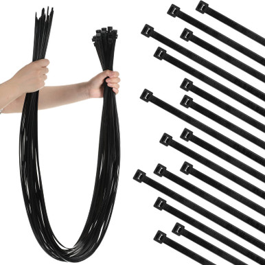 XunYee 48 Pcs 60 Inch Large Zip Ties Heavy Duty Outdoor Extra Large Zip ...