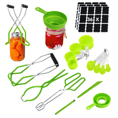 Complete Canning Supplies Starter Kit - Beginner's Set with Canning ...