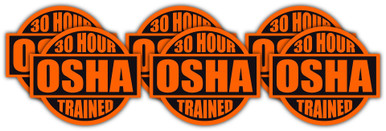 30 Hour OSHA Trained Hard Hat Sticker/Helmet Decal Label Lunch Tool Box ...