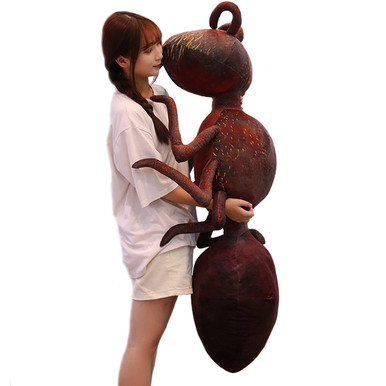 Zctghvy 39 inch Giant Realistic Red Ant Stuffed Animal Plush Toy Pillow ...