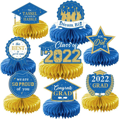 Graduation Party Honeycomb Centerpieces, 2022 Graduation Decorations ...