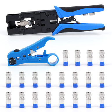 Knoweasy BNC Cable Crimper and Coaxial Compression Tool Kit ...