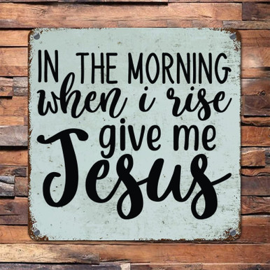 Bible Verse Metal Rust Retro Sign Life Positive Quote Christian Saying ...