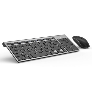 Wireless Keyboard Mouse Combo, 2.4G Compact and Ultra Slim Wireless ...