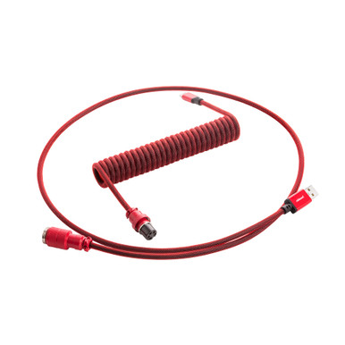 CableMod Pro Coiled Keyboard Cable (Republic Red, USB A to USB Type C ...