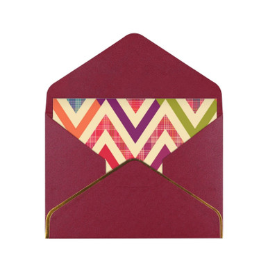 allgobee Greeting Cards Rainbow-Bright-Chevron-Pattern Envelope Blank ...