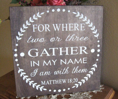 WOODSIGNS QMSING Primitive Wood Sign,Christian Home Decor,Christian ...