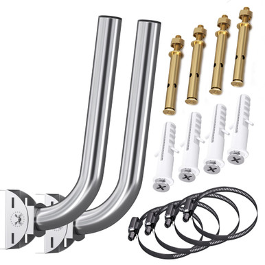 Universal Antenna Mount 11" Inch J Pole Mount Accessory for Outside TV ...
