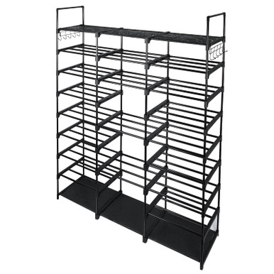 NIUBER 7 Tiers Shoe Rack tall Show Racks Shoes Stand for Bedroom ...