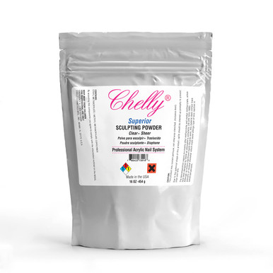 Chelly Superior Sculpting Powder Professional Acrylic Nail System Clear ...