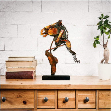 Yolovit Horse Statues and Sculptures, All Handmade Horse Rustic Home ...