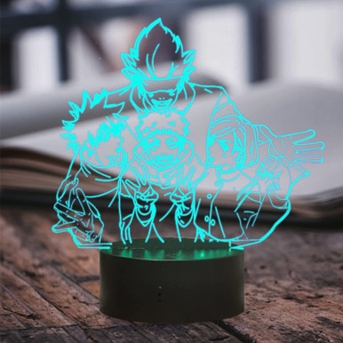 Jujutsu 3D Illusion Satoru Gojo Itadori Yuji LED Japanese Anime Lamp ...