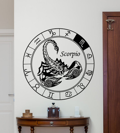 CarolGreyDecals Scorpio Wall Decal Astrology Horoscope Scorpio Zodiac ...
