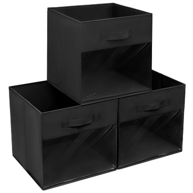 DIMJ Storage Cubes, 12 Inch Cube Storage Bins with Front Window, Fabric ...