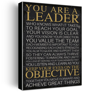 Positive Leadership Success Wall Art Canvas Print You are a Leader ...
