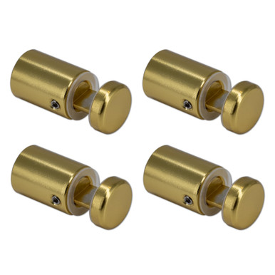 Side Clamp Standoffs 3/4" x 1" Solid Aluminum, White Edge Grip Sign ...