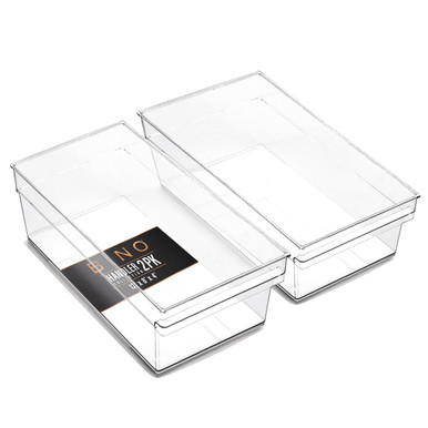 BINO | Plastic Storage Bins, Large - Shallow | THE HANDLER COLLECTION ...