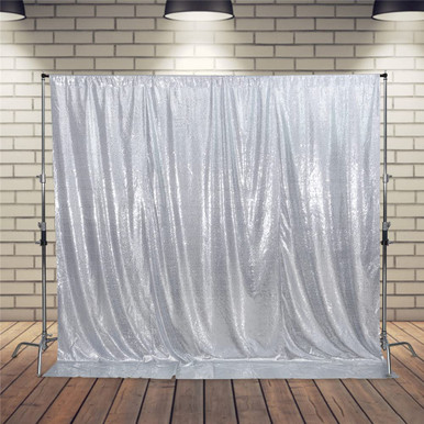 Eternal Beauty Satin Sequin Backdrop Curtain, Glittery Photography ...