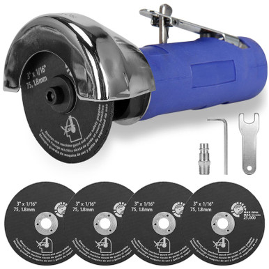 Baisiky 3 Inch Air Cut Off Tool, Equipped with 5-Pieces 3" Cutting Disc ...