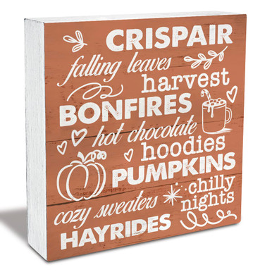 Rustic Fall Favorites Wood Box Sign Autumn Fall Wooden Box Sign ...