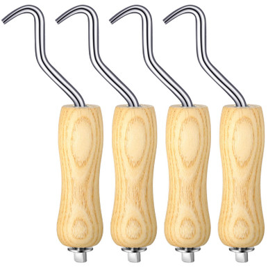 Therwen 4 Pieces Wire Twister with Wooden Handle Concrete Wire Tie ...