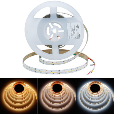 JOYLIT 24V Tunable White LED Strip Lights, UL Listed 2700K Warm to ...