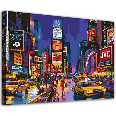 siwpoeh New York City Wall Art Manhattan Scenery,Canvas Wall Art Times ...