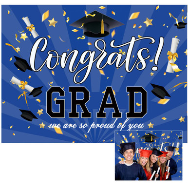 DHXXSC 7X5FT Graduation Ceremony Photography Backdrop Congrats Grad ...