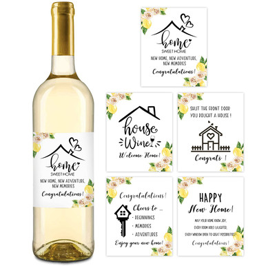 WHING Funny New House Housewarming Milestones Wine Decorations Bottle ...