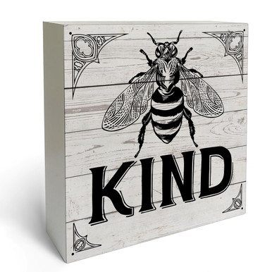 Rustic Style Be Kind Box Sign Wood Desk Sign Decor Positive Quotes ...