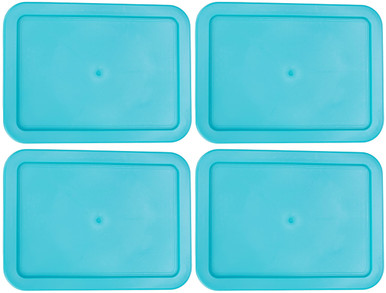 Klareware 11 cup Rectangle Plastic Food Storage Replacement Lids Covers ...